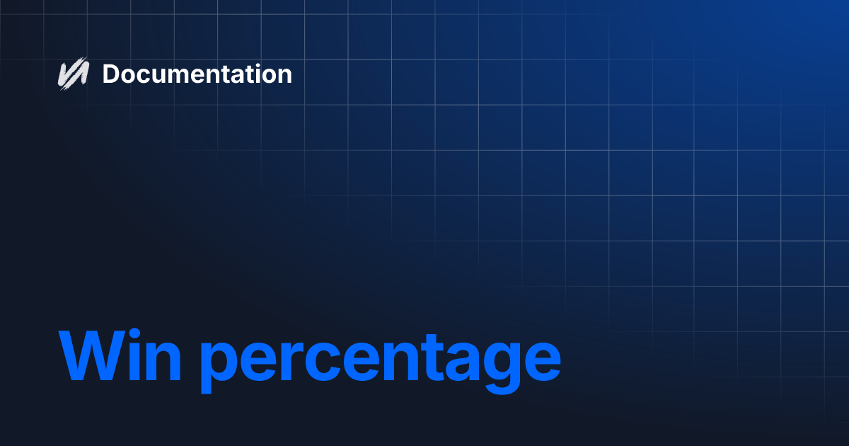 Win percentage | Documentation